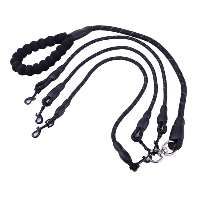 NYLON COUPLER 3 Way Dog Leash No-Tangle Triple Pet Leash Fit For ...