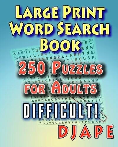 LARGE PRINT WORD Search Book: 250 Puzzles for Adults (Volume 1) - VERY ...