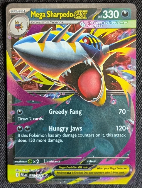 MEGA SHARPEDO EX 061/094 - Phantasmal Flames - NM/M - Pokemon TCG $2.50 ...