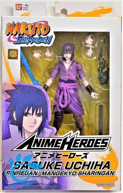 BANDAI NARUTO ANIME Heroes Sasuke Uchiha Rinnegan/Mangekyo Sharingan in ...