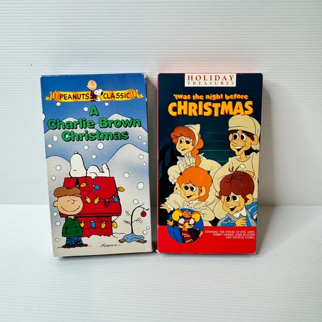 VINTAGE VHS BUNDLE: 'twas the Night Before Christmas & A Charlie Brown ...