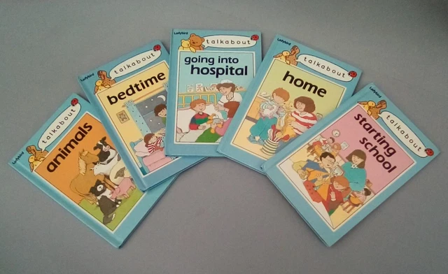 5 LADYBIRD TALKABOUT Books for Toddlers - Animals Bedtime Home Hospital ...