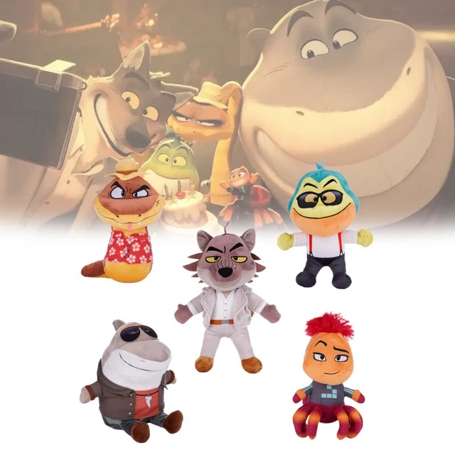 THE BAD GUYS Plush Toy Cartoon Animation Collectible Soft Stuffed ...