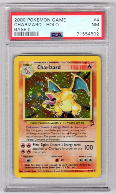 CHARIZARD #4 PSA 7 Holo Pokemon Base Set 2 2000 EUR 275,52 - PicClick FR