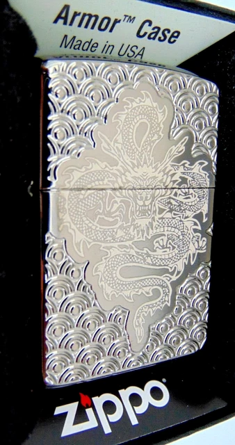 ORIGINAL ZIPPO CHINESE Dragon Pattern Armor Case massive-Ausführung NEU & OVP EUR 44,95 ...