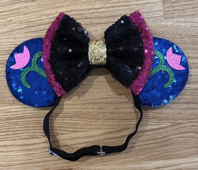 FROZEN ANNA ADJUSTABLE Mouse Ear Headband Disney Inspired Minnie Mickey ...