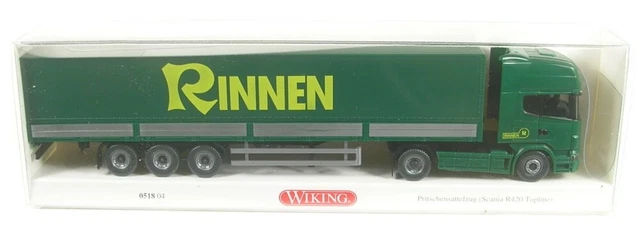 SCANIA R420 TOPLINE Tracteur Rinnen 1:87 WIKING EUR 28,77 - PicClick FR