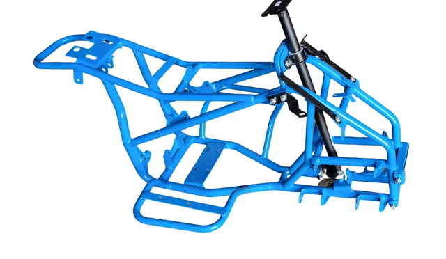 JNK2195 FRAME 4 Stroke 110Cc Quad Bike Atv Chassis Blue Steering Column ...