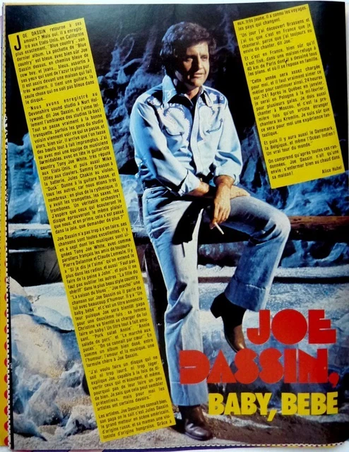 JOE DASSIN = Coupure De Presse 1 Page 1980 / Clipping EUR 5,00 ...