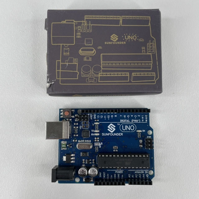 SUNFOUNDER UNO R3 Board Arduino Uno Mainboard, Open Box $10.00 - PicClick