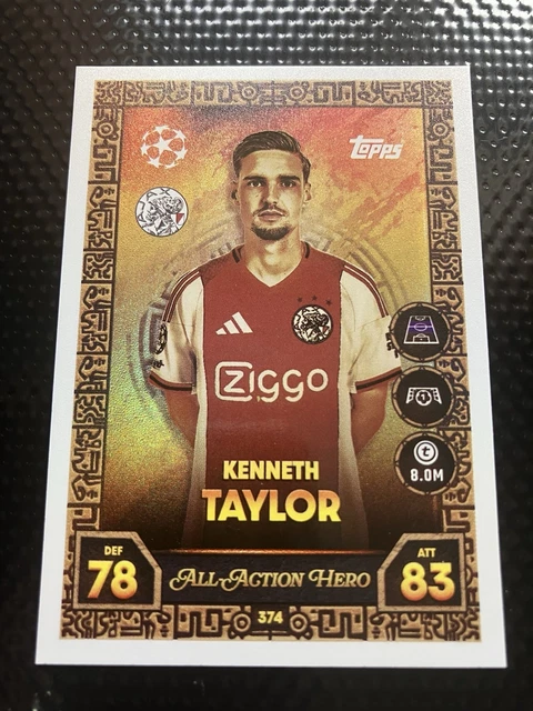 TOPPS MATCH ATTAX 2025 - 26 Card Kenneth Taylor Ajax Heritage £1.25 ...