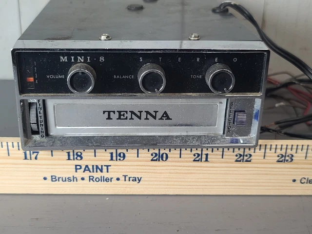 TENNA MINI 8 Stereo Automobile Car 8 Track Tape Player Untested With ...