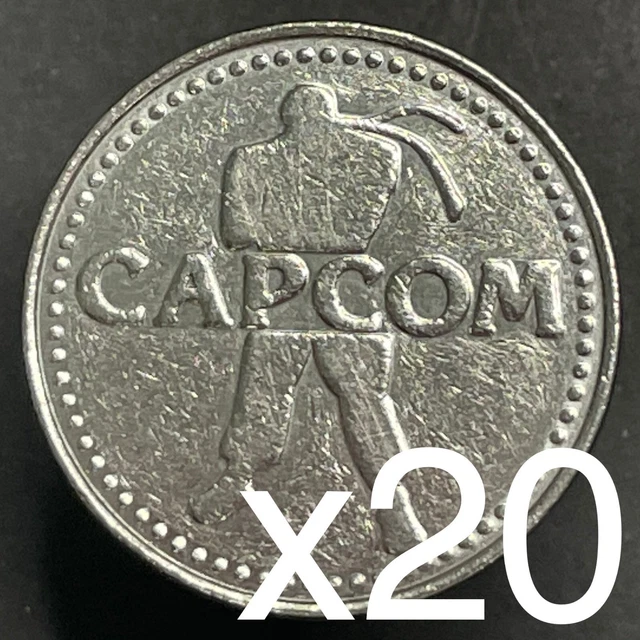 20X CAPCOM ARCADE Token Coin - Rare Promo - Street Fighter 2 SNES GBA ...