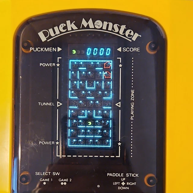 RARE VINTAGE GAKKEN LSI Puck Monster Pacman Style Game (Japanese Import ...