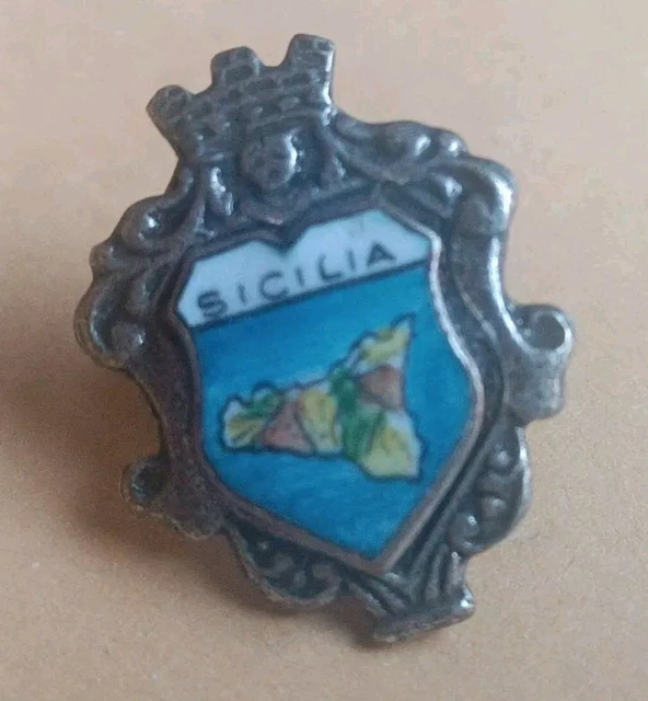 SPILLA PINS DISTINTIVO Stemma Simbolo Badge Logo Crest Turismo Sicilia EUR 3,55 - PicClick FR
