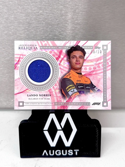 2023 TOPPS FORMULE 1 F1 Excellence Lando Norris /10 carte patch relique ...