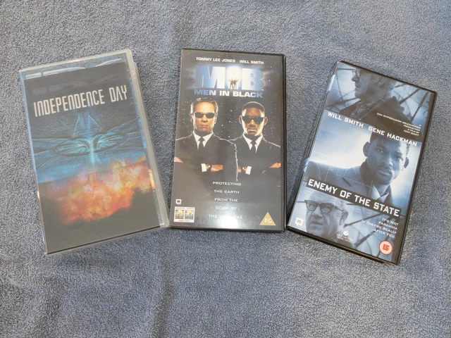 WILL SMITH VHS Bundle, Men In Black, Independence Day & Enemy Of The ...