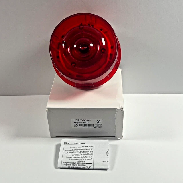 NOTIFIER NFXI-WSF-RR ADDRESSABLE Wall Mounted Sounder Beacon & Isolator ...