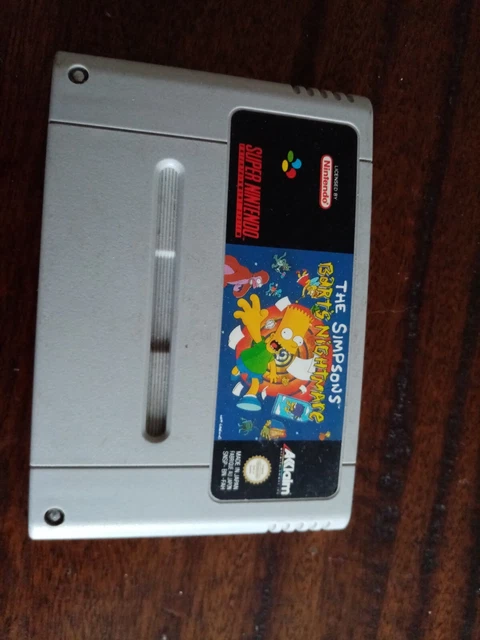 JEU SUPER NINTENDO The Simpsons Bart's Nightmare Version FAH EUR 1,00 ...