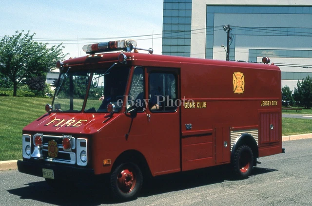 FIRE APPARATUS SLIDE- Jersey City NJ Fire Department Gong Club Chevy ...