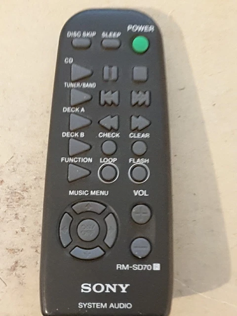 GENUINE SONY RM-SD70 System Audio Remote Control £20.00 - PicClick UK
