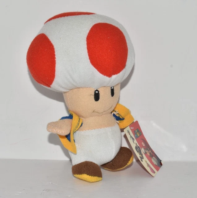 NINTENDO SUPER MARIO Toad Mushroom Soft Plush Toy - Free Post £7.45 ...