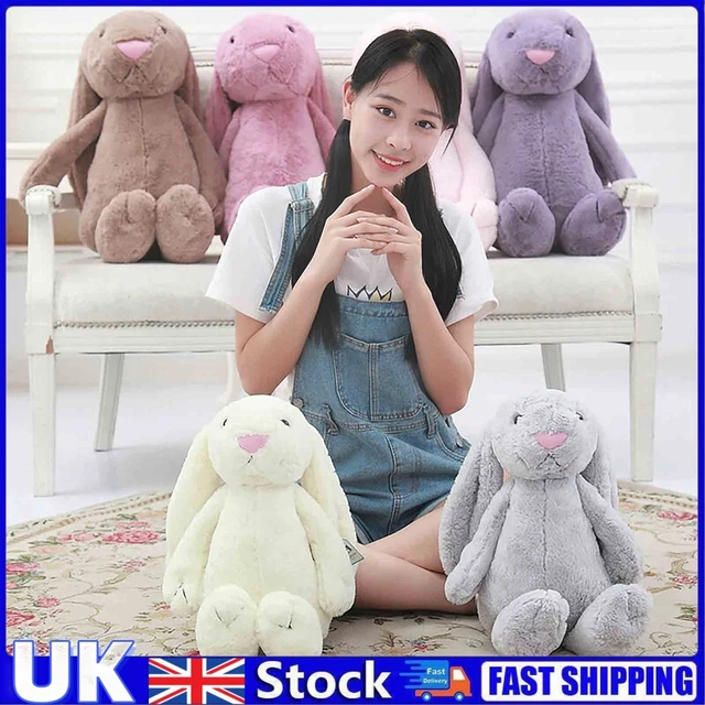 JELLYCAT MEDIUM BUNNY Whiskers Soft Toy Plush Comforter For Boys and ...