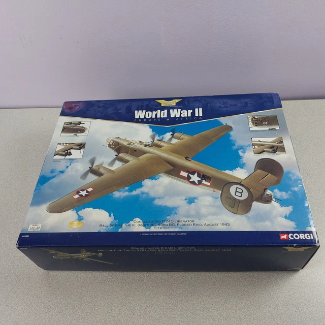CORGI CONSOLIDATED B-24D Liberator édition limitée 2382/4400 AA34002 1/ ...