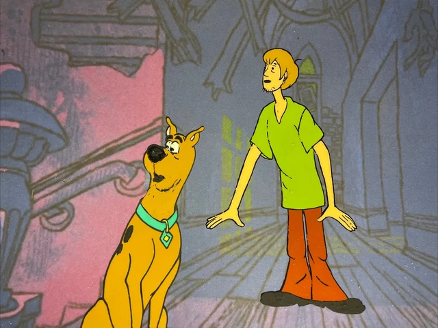 SCOOBY-DOO ANIMATION CEL 1972 Vintage Cartoons Production Art HANNA ...