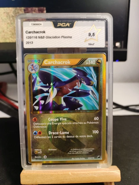 CARTE POKEMON CARCHACROK 120/116 Noir et Blanc Glaciation Plasma FR PCA ...