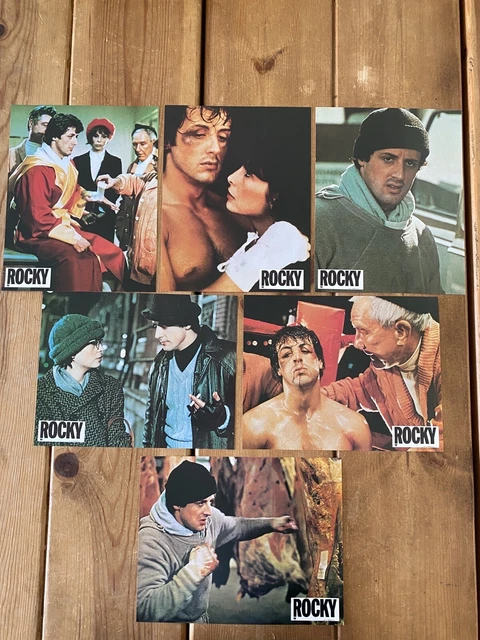 ROCKY FRENCH LOBBY Photo Set. Stallone & Weathers. Cinema Theatre ...