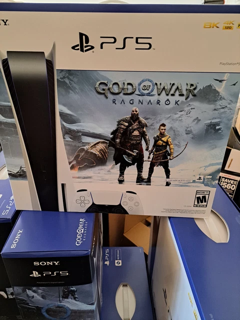 NEW SONY PLAYSTATION 5 PS5 Disc God of War Ragnarok Bundle Console Ship Fast NIB £511.79 ...