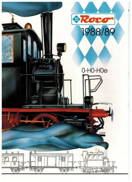 ROCO-MODELL-EISENBAHN-KATALOG 1988/89 SPUR 0, H0, H0e EUR 4,50 - PicClick FR