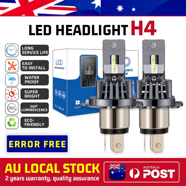 NEW MODIGT LED Headlight Globes Bulb High Low Beam 10000LM 6000K White ...