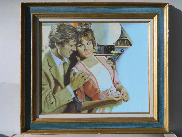 TROELS MARSTRAND JAC MARS 1919-1992 HOMME et FEMME Tableau Peinture ...