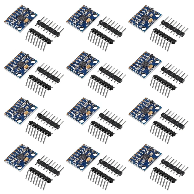 12 PIECES GY-521 MPU-6050 MPU6050 Module, 3 Axis Accelerometer 6 DOF ...