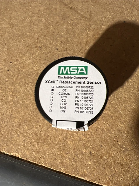 MSA XCELL 10106729 O2 Sensor Altair 4x/4xr - 5x New Sealed $150.00 ...