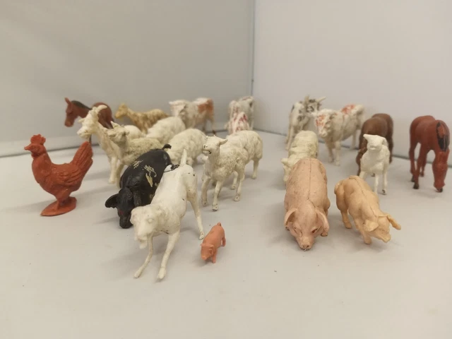 VINTAGE 70'S COLLECTION of Farm Animal Plastic Toy Models Timpo £6.00 ...