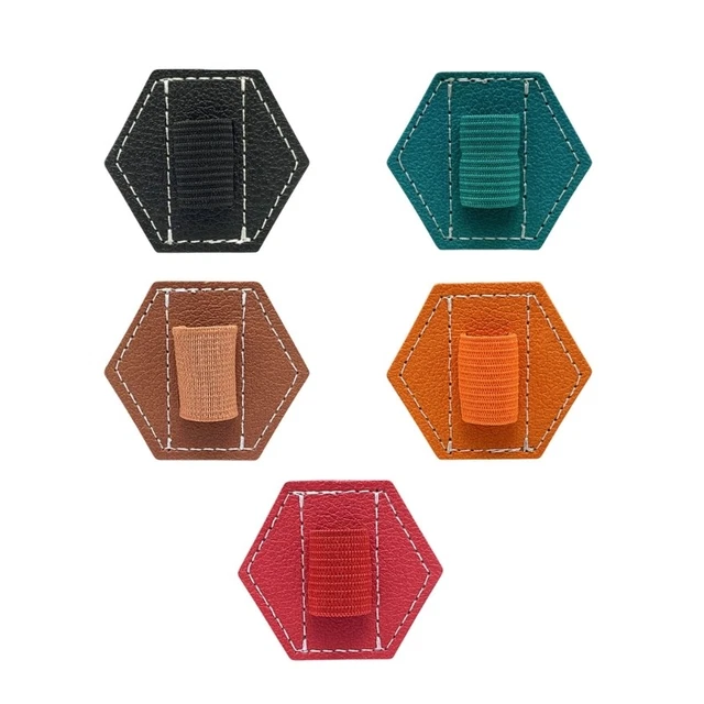ADHESIVE PEN HOLDER for Notebook Leather Pen Clip Holder Elastic Pen ...