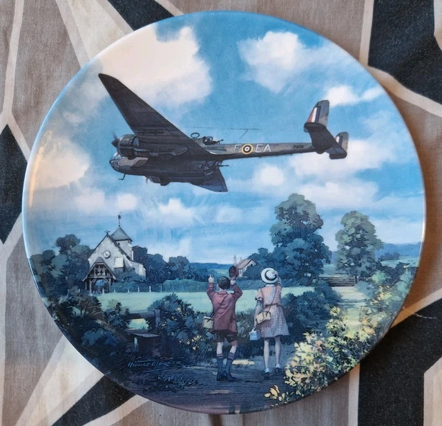 HEROES OF THE Sky "Hampden Morning Exercise"Collector Plate WW2 ...