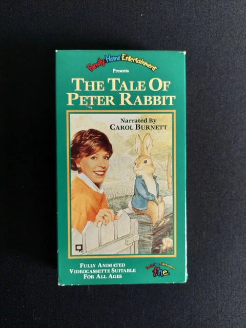 THE TALE OF Peter Rabbit VHS 1992 Carol Burnett for TV Teddy Animated ...