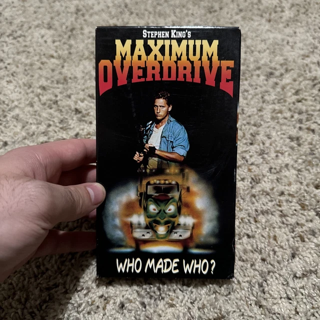 MAXIMUM OVERDRIVE VHS Stephen King, Emilio Estevez 1996 Anchor Bay £13. ...