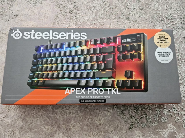 STEELSERIES APEX PRO TKL Gen 3 Mechanical Wired Gaming Keyboard - Black ...