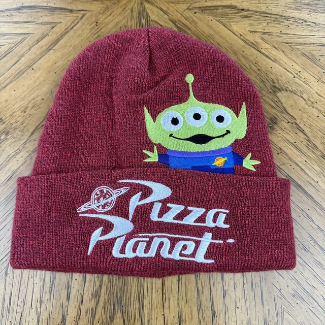 DISNEY PIXAR TOY Story Pizza Planet Aliens Adult Red Beanie Stocking ...