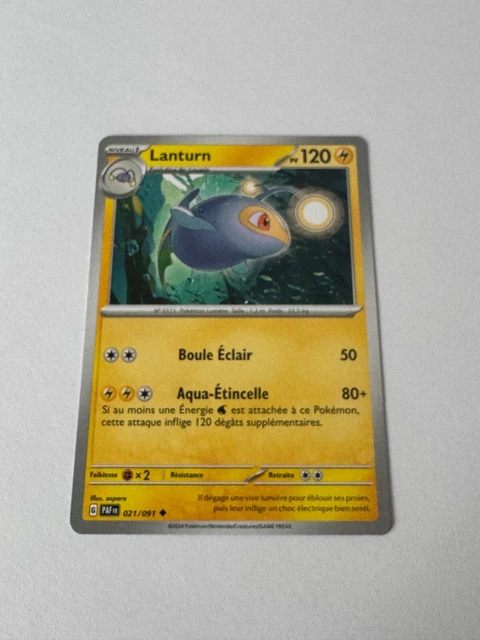 CARTE POKEMON LANTURN Standard Ecarlate et Violet PAF FR 021/091 2024 Neuf EUR 1,50 - PicClick FR