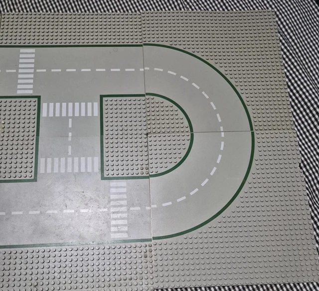 LEGO CITY VINTAGE Grey Road Base Plates x6 Complete Track! $59.99 ...