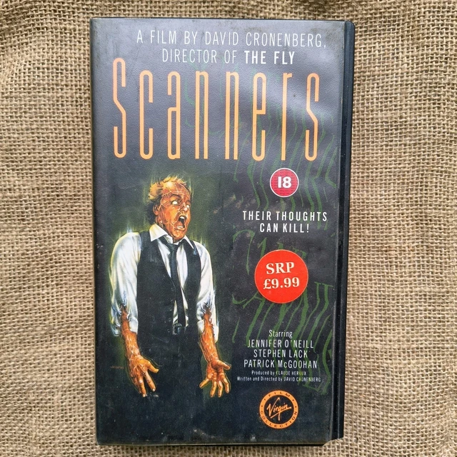 SCANNERS VHS HORROR Film Cassette 1980 PAL £10.95 - PicClick UK