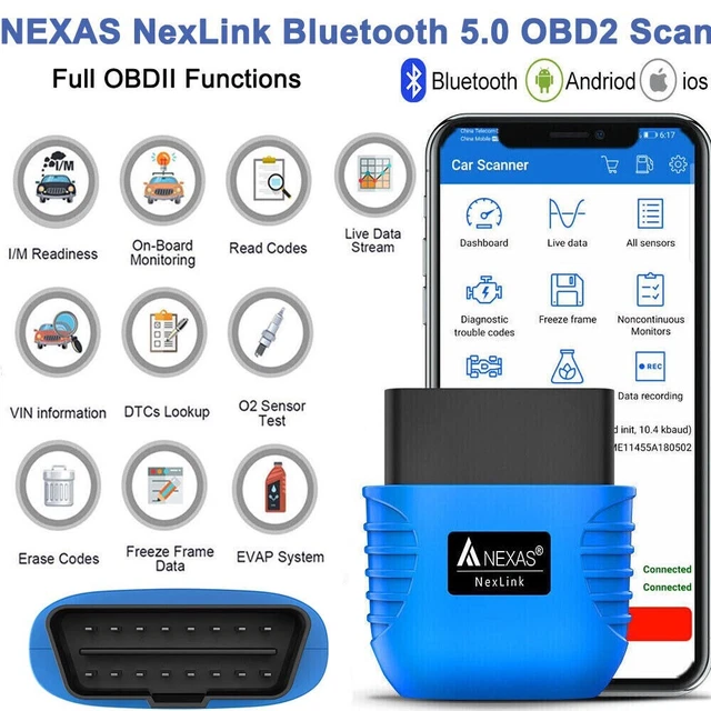 FORD RANGER OBD2 Engine Diagnosis Bluetooth Dongle Scanner Reader Tool ...