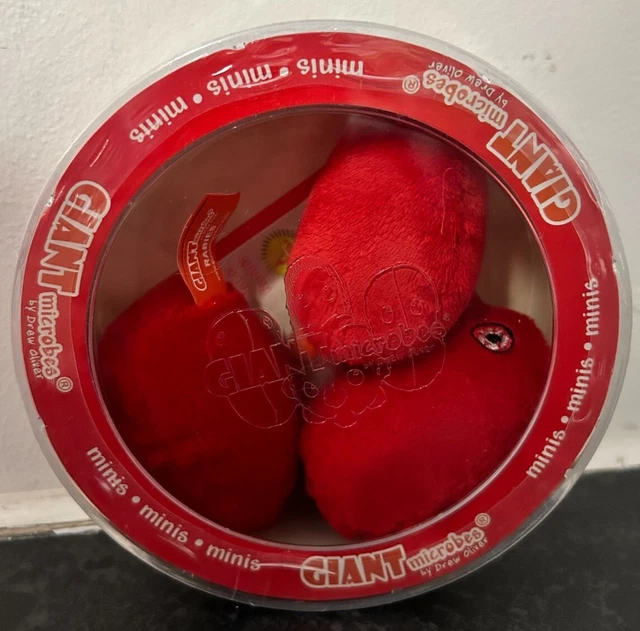 GIANT MICROBES PETRI Dish minis red plush RABIES - BNIB £13.00 ...