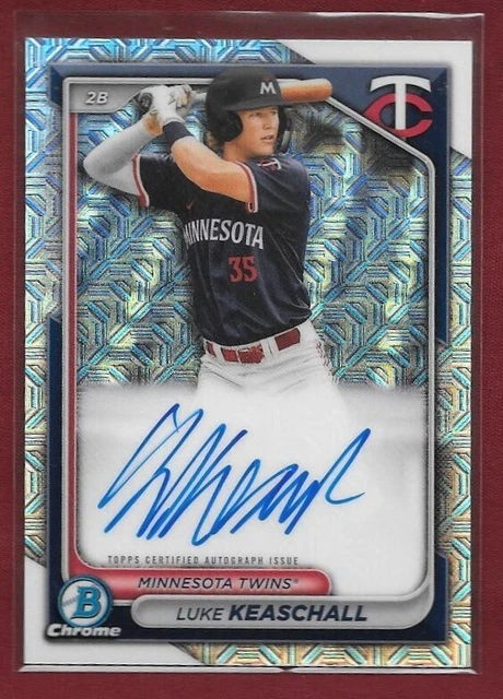 LUKE KEASCHALL AUTO 2024 Bowman Cromato Rc/Prospect Minnesota Twins EUR 22,73 - PicClick IT